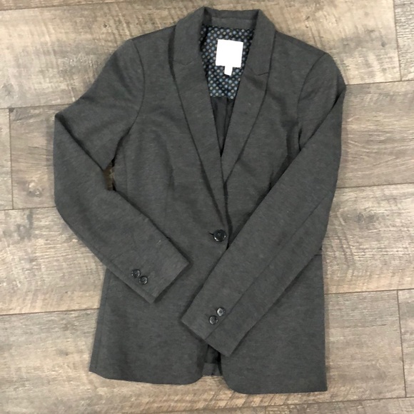 Lila Rose | Jackets & Coats | Lila Rose Stretch Ponte Blazer Charcoal ...
